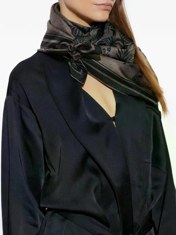 FERRAGAMO Floral-print Silk Scarf