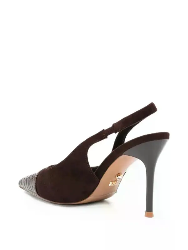 TWENTY FOURHAITCH Varne Croc-effect Slingback Pumps