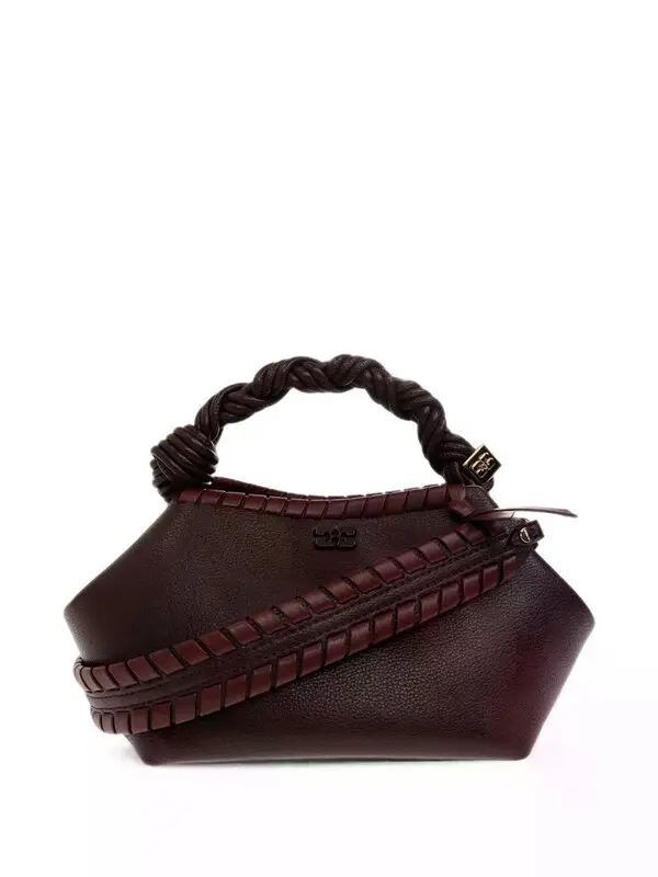 GANNI Braided Whipstitch-trim Tote Bag