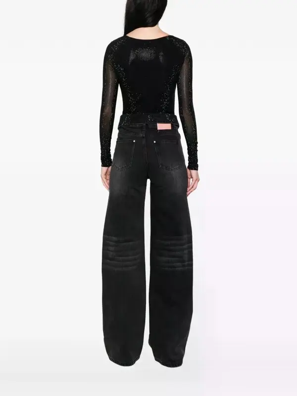 TWENTY FOURHAITCH Arches Rhinestone-embellished Mesh Body