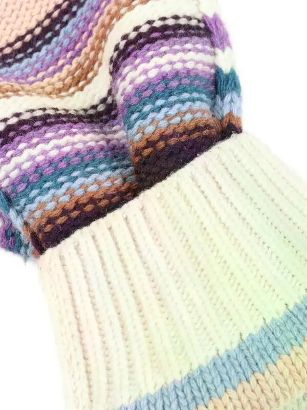 LOUIS VUITTON 2010s Striped Cable-knit Jacket