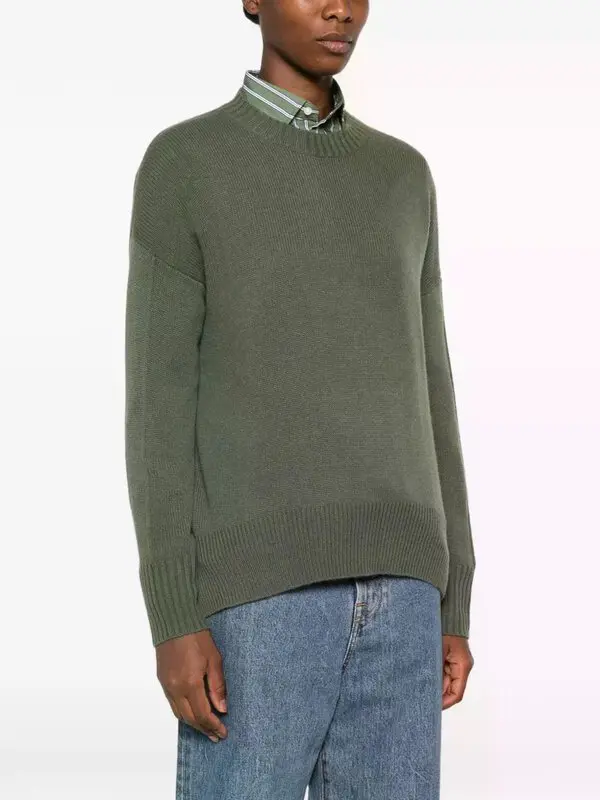 ALLUDE Ribbed-knit Cashmere Sweater