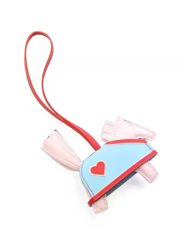 Hermès 2025 Rodeo Pm Heart Bag Charm - Blue