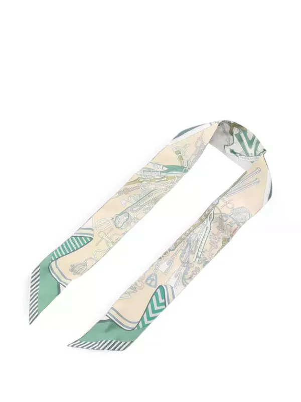 Hermès 2010s Bouquets Sellier Scarf - Neutrals