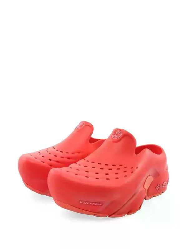 LOUIS VUITTON 2020s Shark Line Sandals - Red