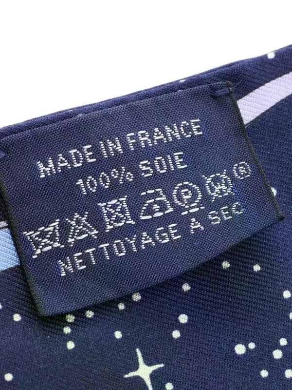 Hermès 2010s Space Derby Scarf - Blue