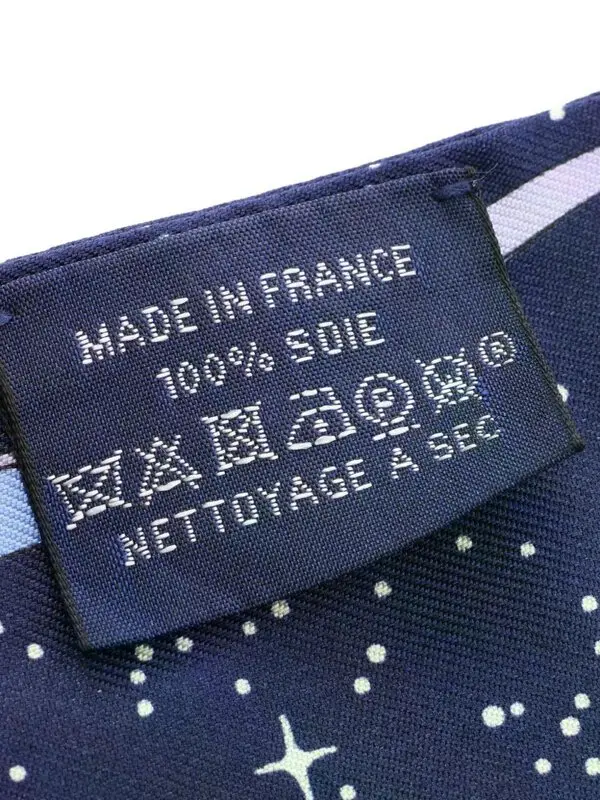 Hermès 2010s Space Derby Scarf - Blue