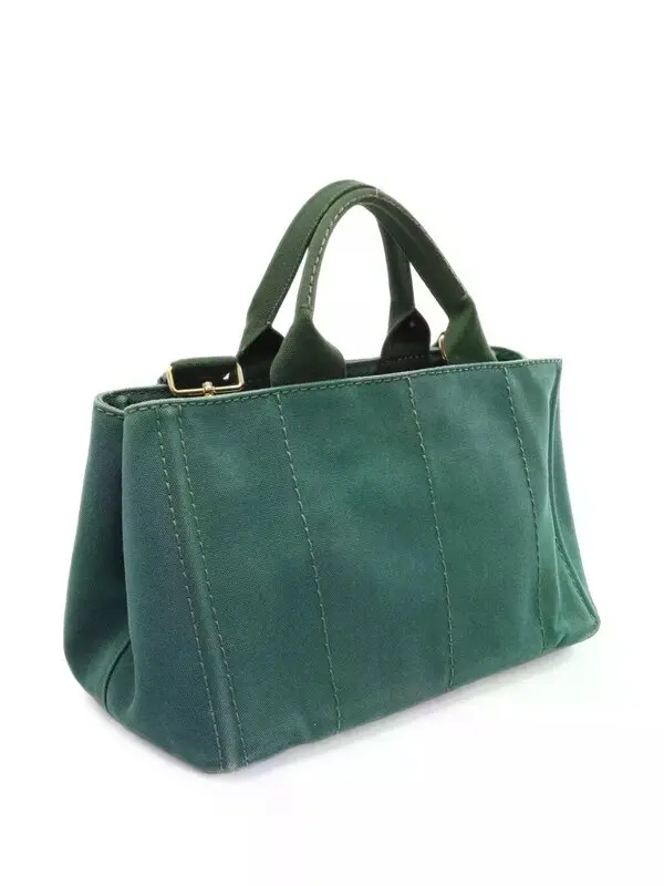Prada 2000s Canapa Logo-print Tote Bag
