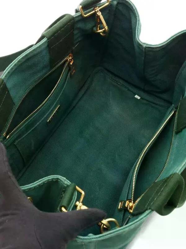 Prada 2000s Canapa Logo-print Tote Bag