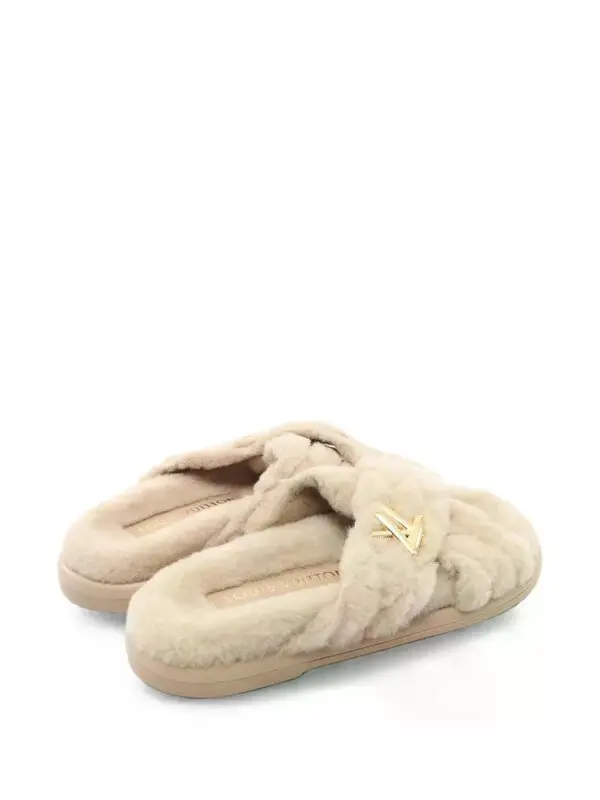 LOUIS VUITTON Bliss Comfort Shearling Sandals