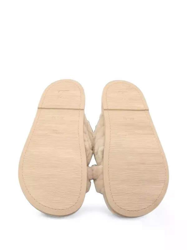 LOUIS VUITTON Bliss Comfort Shearling Sandals