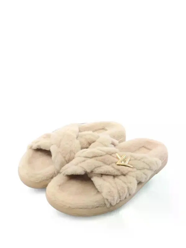 LOUIS VUITTON Bliss Comfort Shearling Sandals