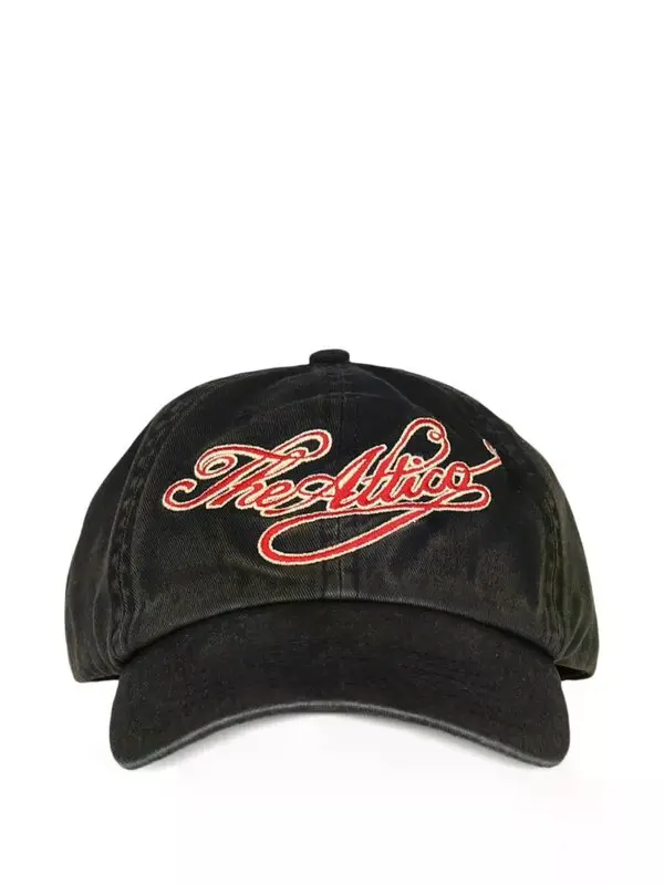 Attico Logo Embroidered Cap - Black