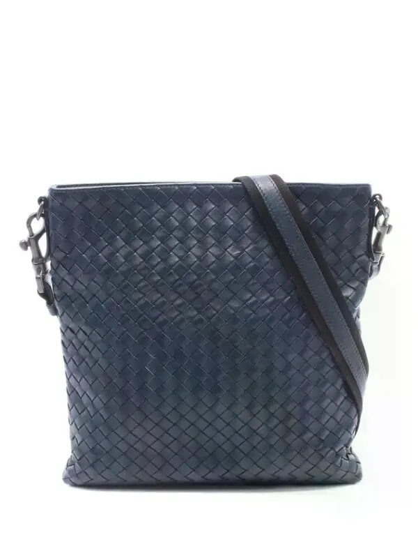 Bottega Veneta 2000s Intrecciato Messenger Bag