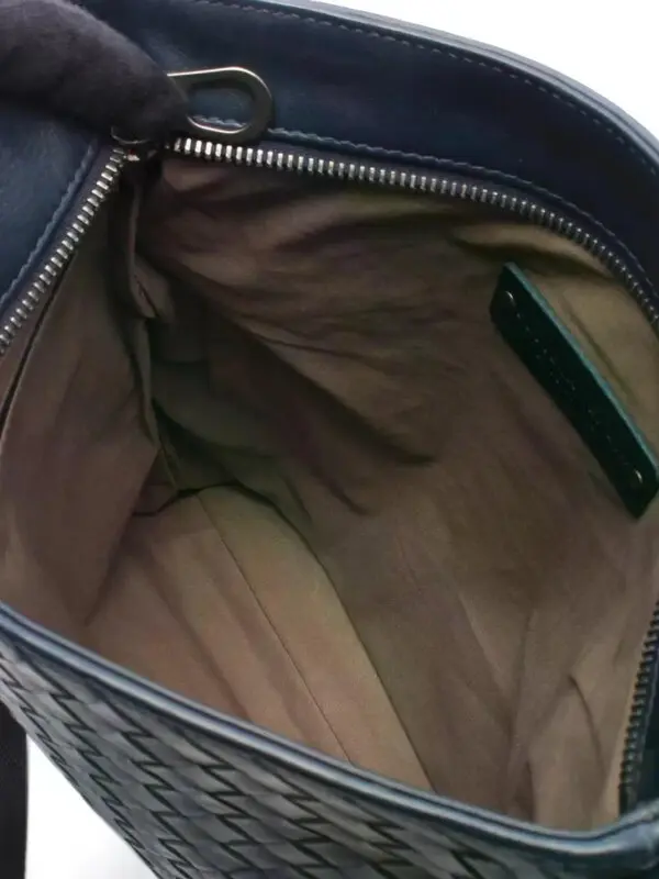 Bottega Veneta 2000s Intrecciato Messenger Bag