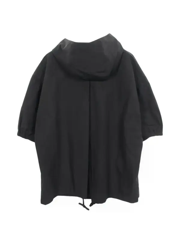 Prada 2010s Hooded Drawstring Coat