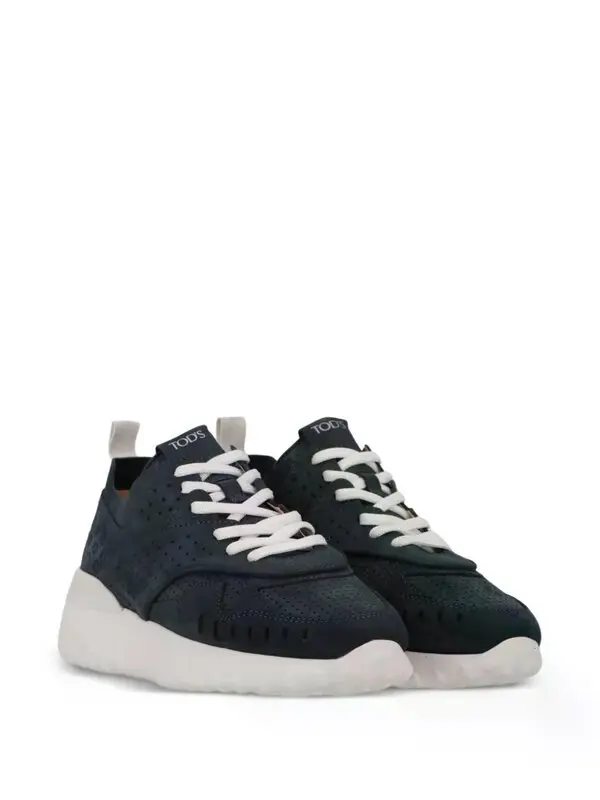 TOD'S Perforated-details Lace-up Panelled Sneakers