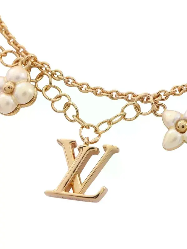 LOUIS VUITTON Floragram Charm Bracelet - Gold