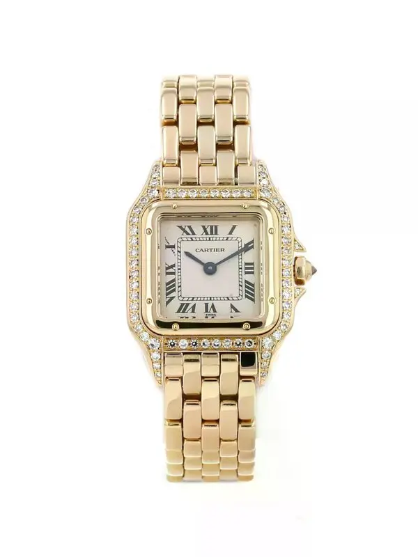 Cartier 1990s Panthère Diamond 22mm Watch - Neutrals