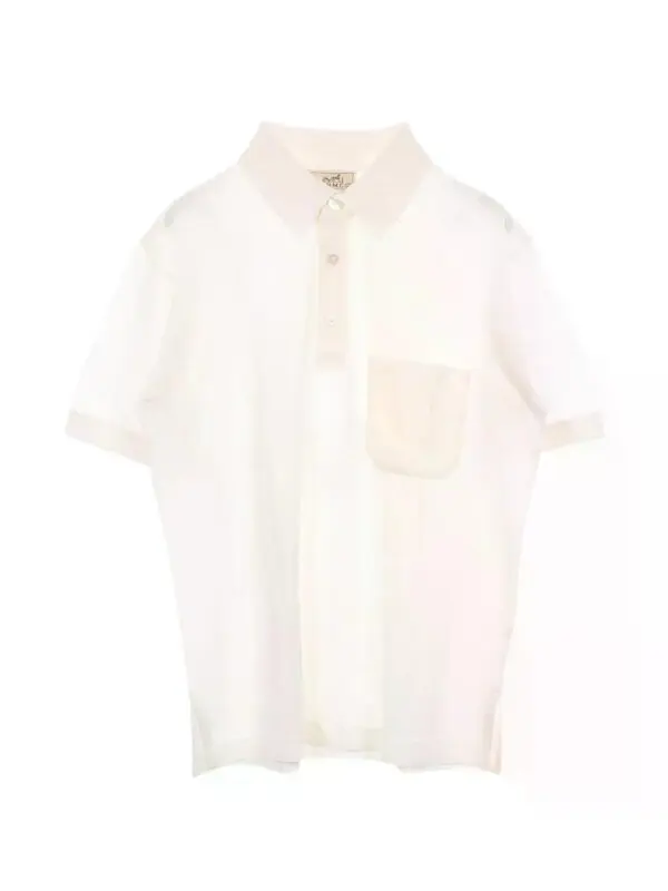 Hermès 2010s Short-sleeve Polo Shirt - White
