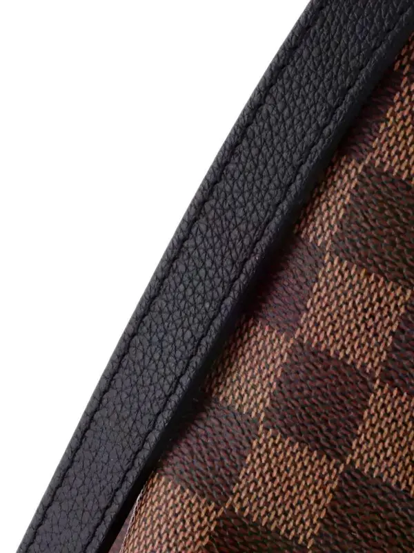 LOUIS VUITTON Riverside Handbag Damier With Leather Tote Bag