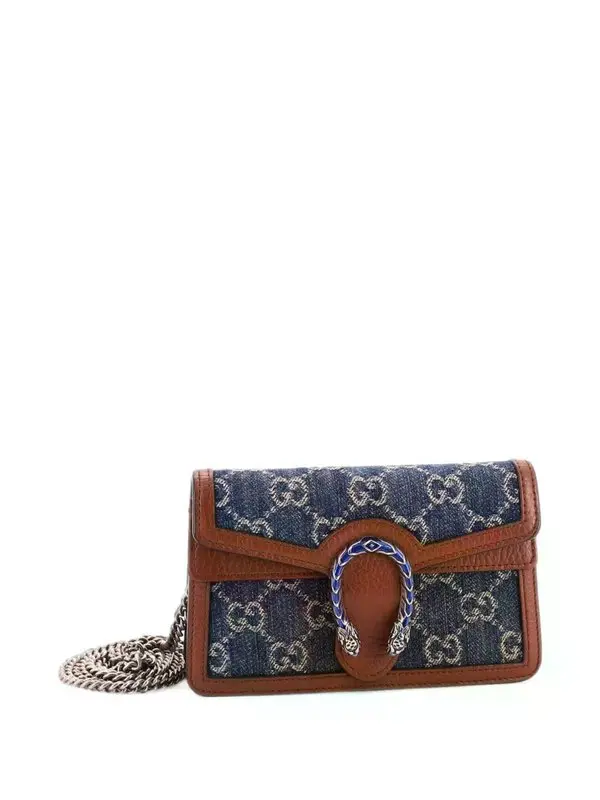 Gucci Dionysus Bag Gg Denim Super Mini Crossbody Bag