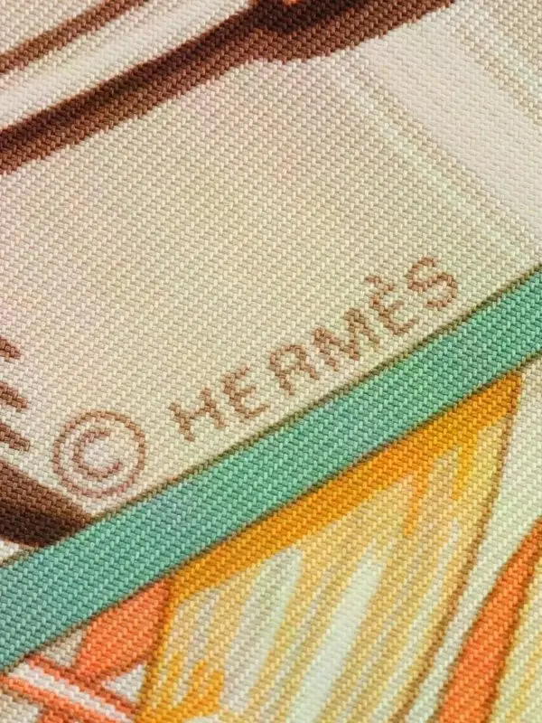 Hermès 2010s Au Son Du Tam-tam Scarf
