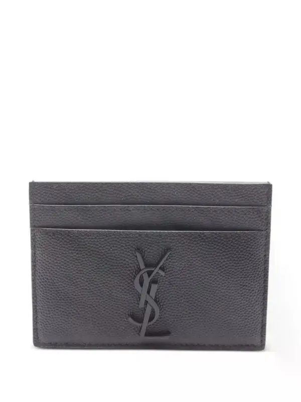 Saint Laurent 2020s Cassandra Card Case - Black