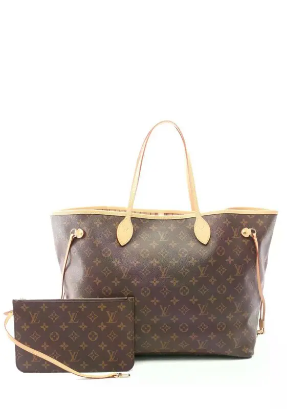 LOUIS VUITTON Monogram Neverfull Gm Tote Bag - Brown