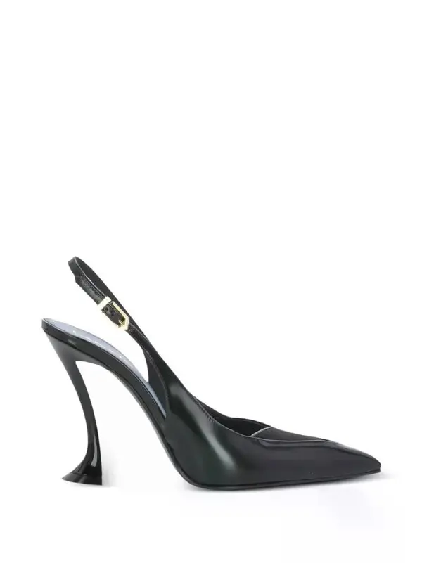 LANVIN Serenade Slingback In Leather - Black