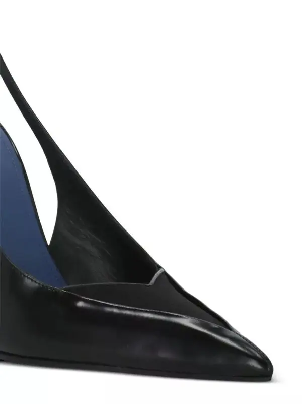 LANVIN Serenade Slingback In Leather - Black