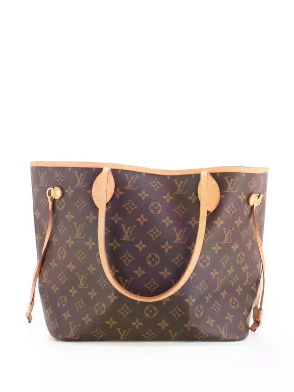 LOUIS VUITTON Neverfull Nm Monogram Canvas Mm Tote Bag - Brown
