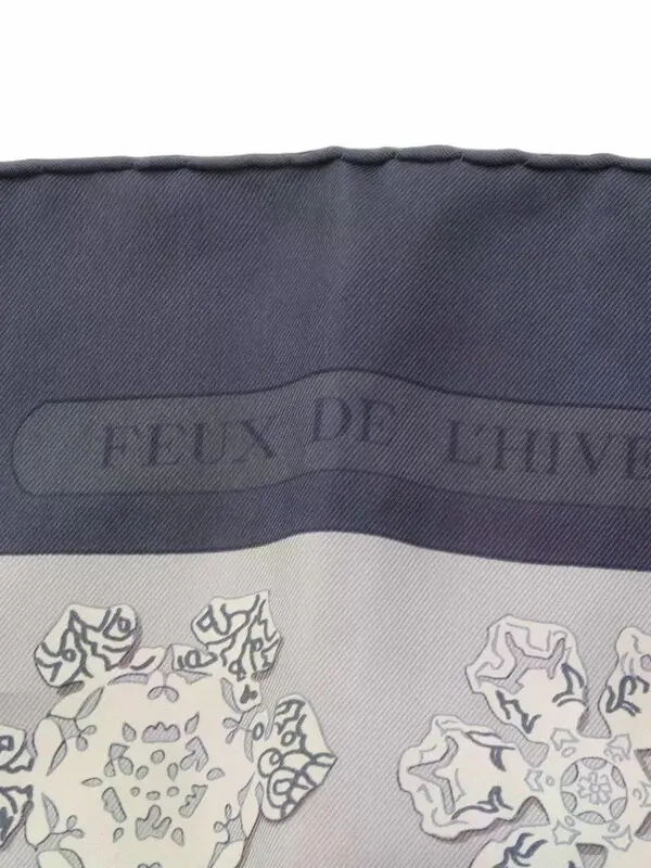 Hermès 2000s Winter Fires Scarf - Neutrals