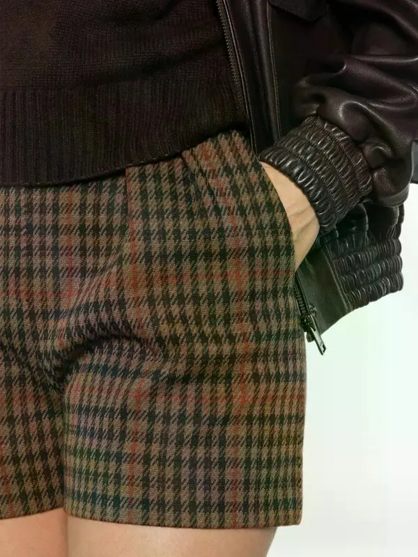 Max Mara Check-pattern Shorts