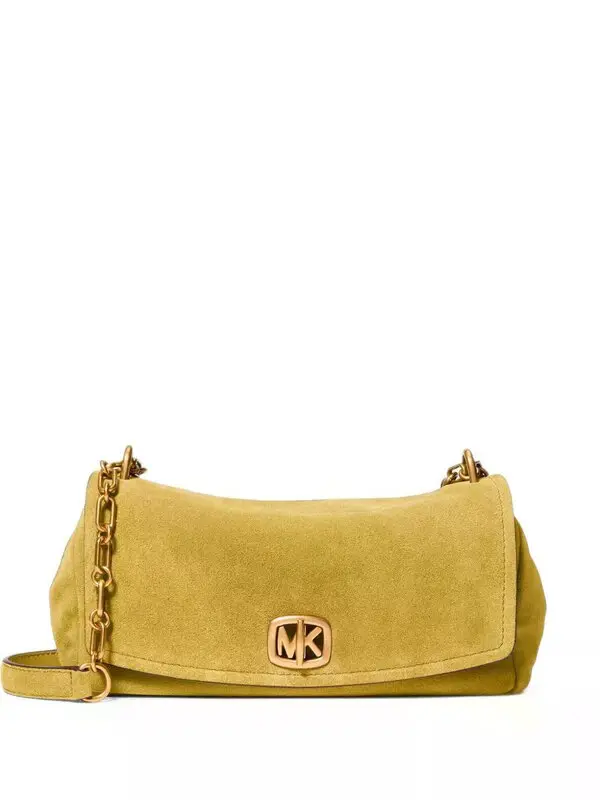 Michael Kors Bryant Small Suede Convertible Shoulder Bag - Yellow