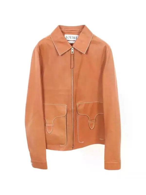 Loewe 2010s Zip-up Leather Jacket