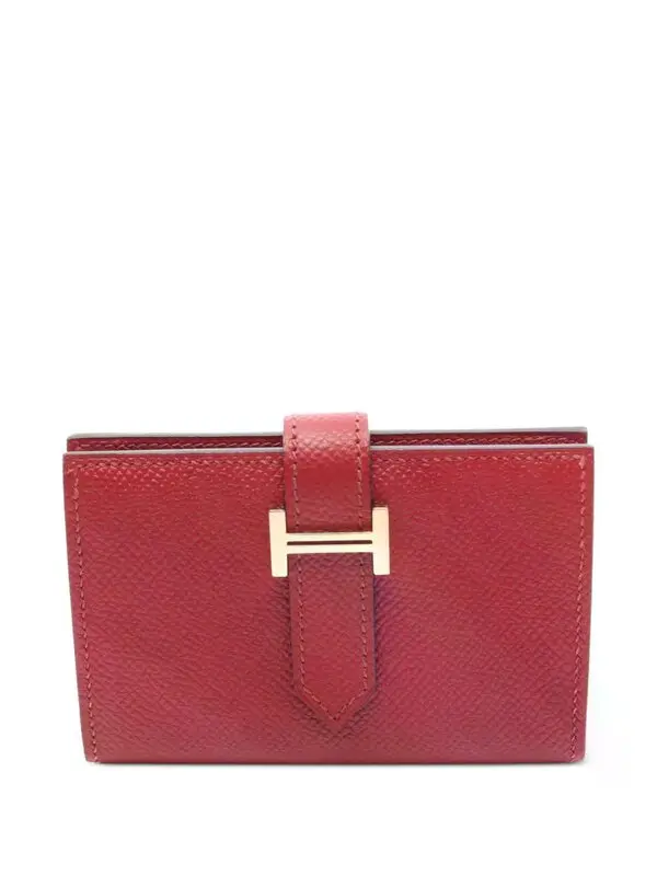 Hermès 2016 Mini Bearn Card Case - Red