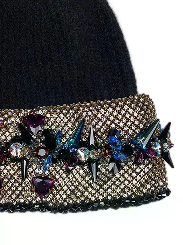 MELROSE HIGH X Lotto Beanie Hat - Black