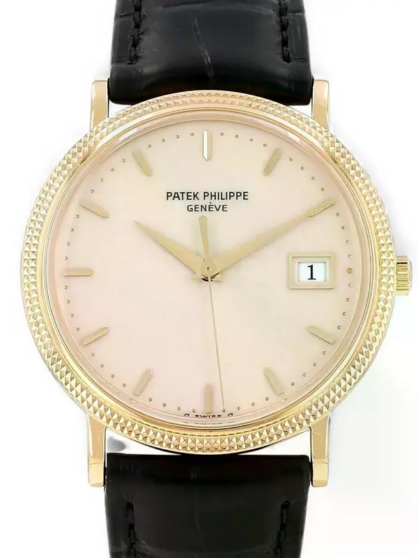 Patek Philippe Calatrava Clous De Paris 33mm Yellow Gold Watch - Neutrals