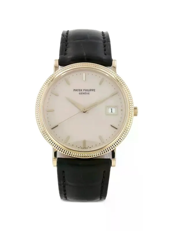 Patek Philippe Calatrava Clous De Paris 33mm Yellow Gold Watch - Neutrals