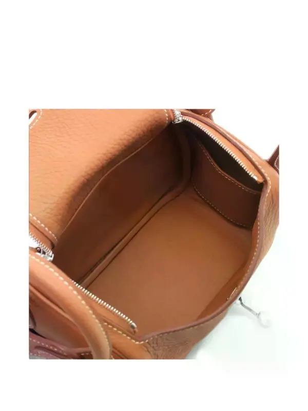 Hermès 2024 Mini Lindy Leather Shoulder Bag - Brown