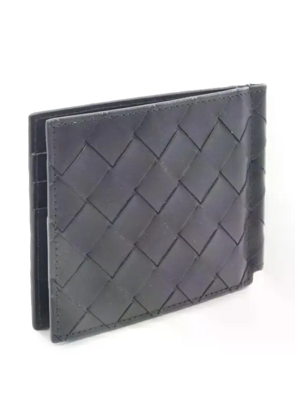 Bottega Veneta 2020s Intrecciato Money-clip Wallet - Black
