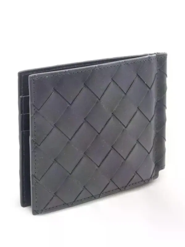 Bottega Veneta 2020s Intrecciato Money-clip Wallet - Black