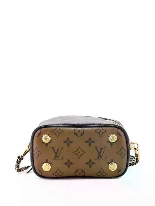 LOUIS VUITTON Vanity Handbag Reverse Monogram Canvas Pm Satchel - Brown