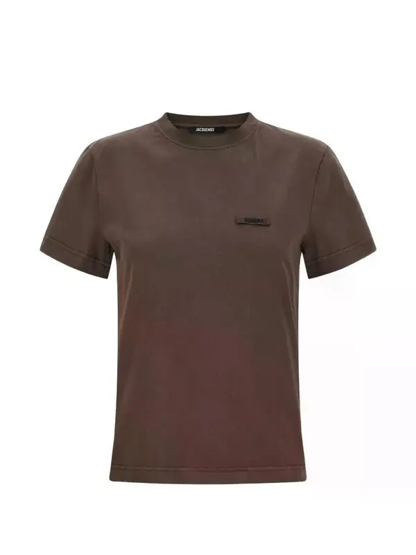 Jacquemus Le T-shirt Gros-grain T-shirt - Brown
