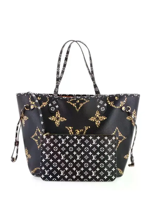 LOUIS VUITTON Neverfull Nm Limited Edition Jungle Monogram Giant Mm Tote Bag - Black