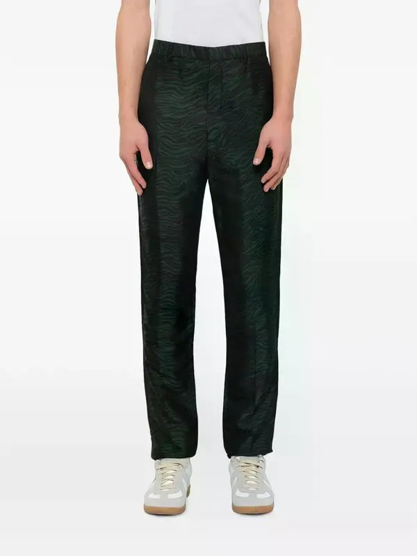 LANVIN Zebra-jacquard Trousers