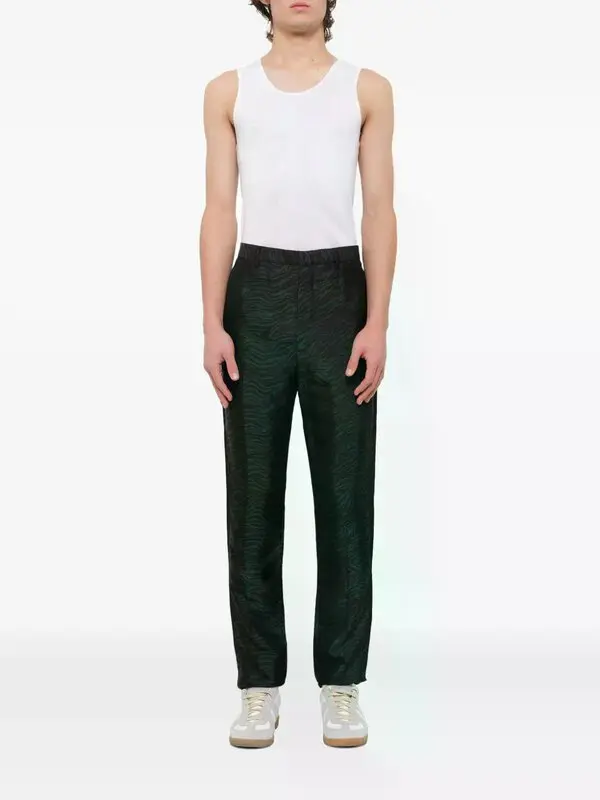 LANVIN Zebra-jacquard Trousers