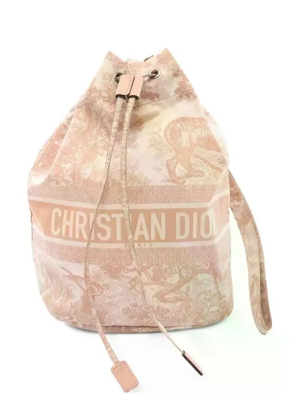 Dior Toile De Jouy Drawstring Travel Pouch