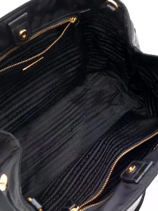Prada 2000s Logo-plaque Tote Bag